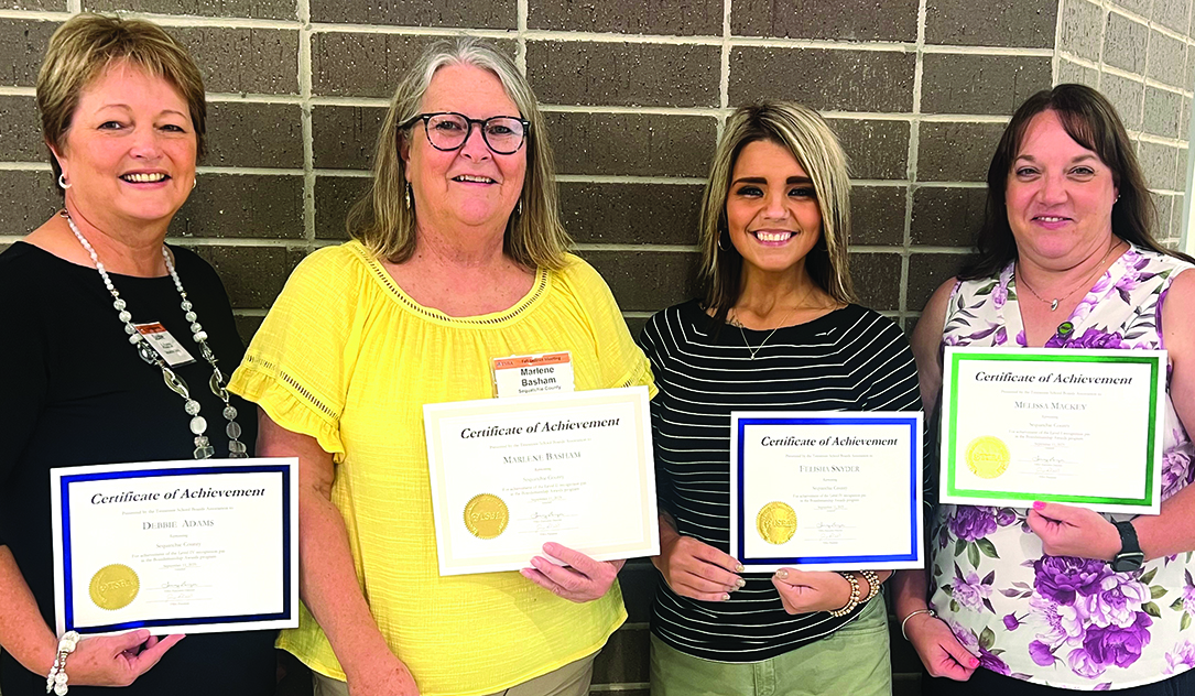 Smith honored for Student Achievement, four Sequatchie School Board ...